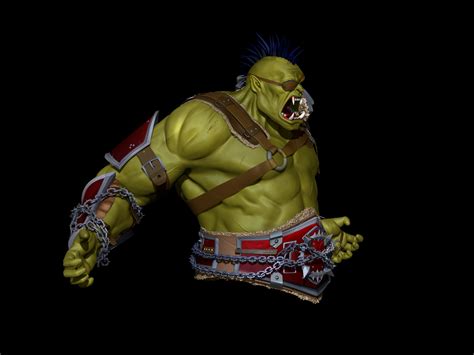 Orc 兽人的愤怒onno作品3d生物（动植物怪物）朱峰社区作品展示