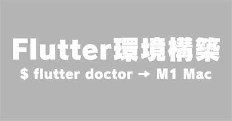 【m1 Mac】flutter Doctorのエラーを1つずつ解決してみた！【flutter環境構築】