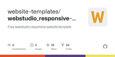 GitHub Website Templates Webstudio Responsive Template Free Webstudio Responsive Website Template