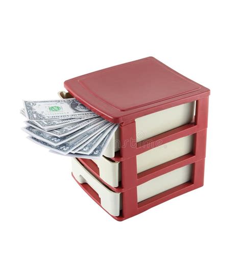 Cash Drawers Overflow With Clipping Path Stock Image Image Of Baht