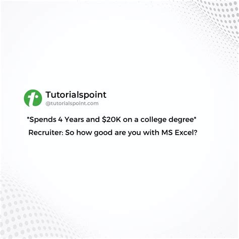 tutorialspoint on linkedin excelskills msexcel
