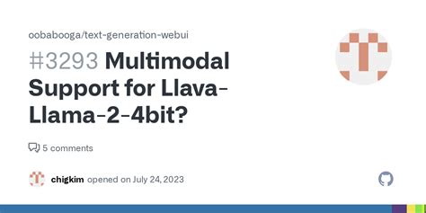 Multimodal Support For Llava Llama 2 4bit Issue 3293 Oobabooga