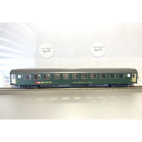 VOITURE UIC X SBB CFF Bm VERT ET TOIT GRIS NOUVEAU LOGO 11 COMPA