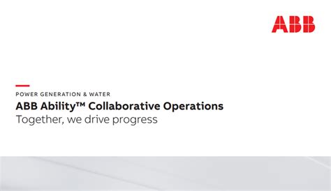 Abb Ability Collaborative Operations For Power Generation Advanced Services Abb Service
