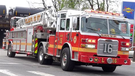Philadelphia Fire Department Ladder 16 Responding Youtube