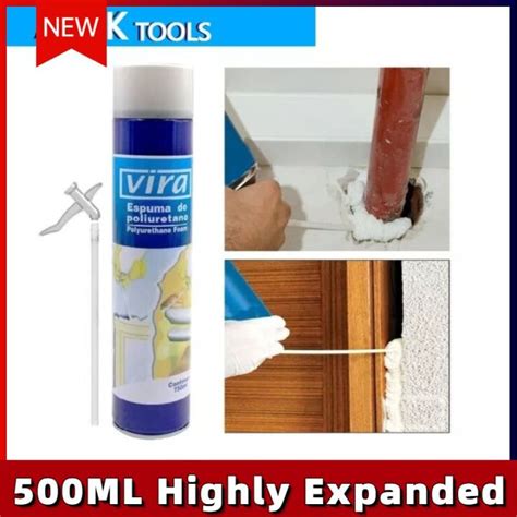 【500ml】vira Polyurethane Foam Pu Foam Spray Polyurethane Expanding