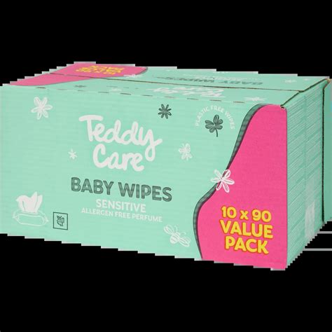 Lingettes Pour Bébé Maxi Format Teddy Care Sensitive 10 Pièces