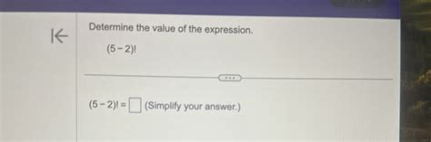 Solved Determine The Value Of The