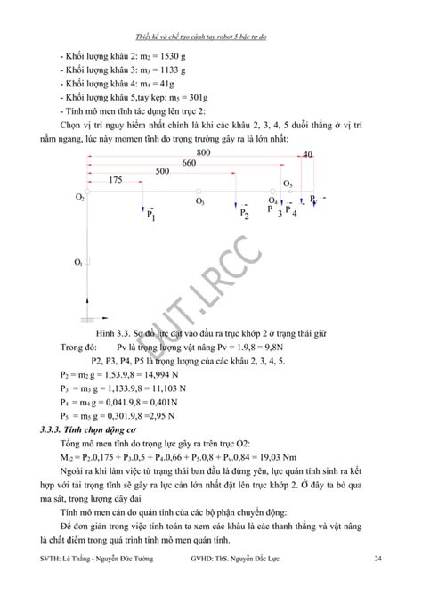 Thiết kế và chế tạo cánh tay robot bậc tự do LÊ THẮNG pdf