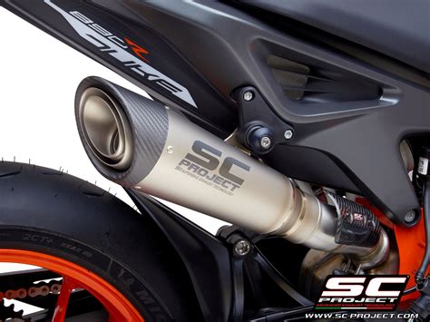 ทอ SC PROJECT สำหรบ KTM 890 DUKE 2020 2023 Euro 5 S1 Muffler