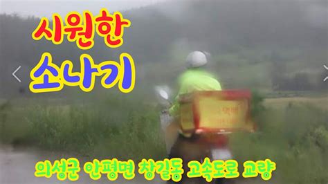 시원한 소나기 의성군 안평면 창길동 중앙고속도로 교량 YouTube