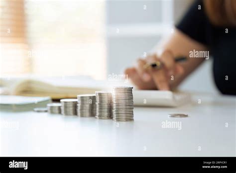 Interest Rate And Dividend Concept Businessman Is Calculating Income