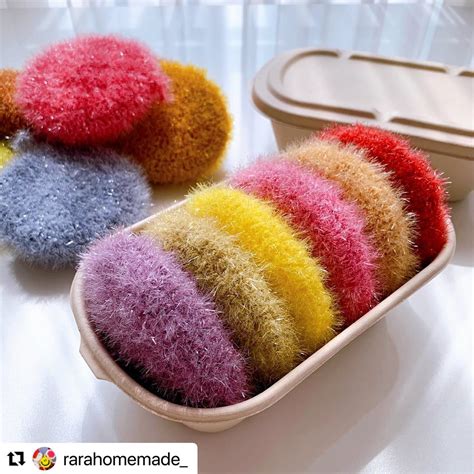 세이의 이것저것 노트 광고 ・・・ 라라네 ⠀ 한땀한땀 손으로 만든 핸드메이드 수세미💛