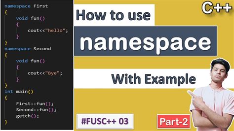 Namespace In C With Example Lecture 03 Part 02 FUSC 03 C