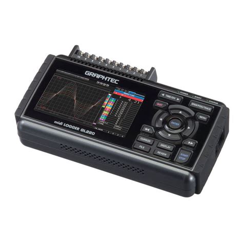 Graphtec GL240 Portable Handheld Graphical Datalogger 10 Channel