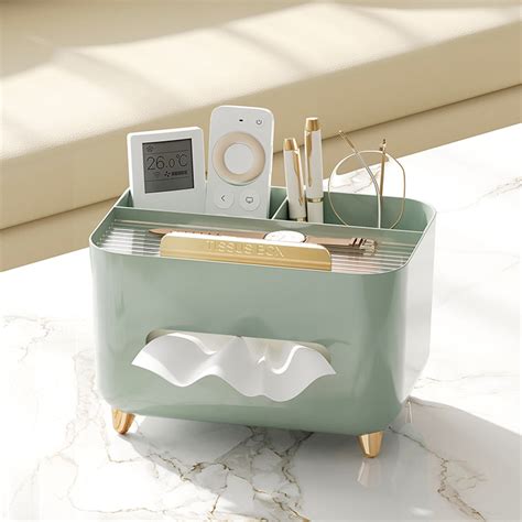 Tissue Box Cover Square Home Living Room Tissue Holder Platic Box
