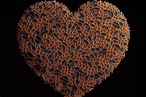 Premium Photo Large Heart Made From Small Hearts