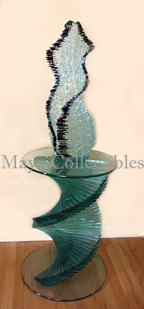 Spectacular Art Glass Sculpture Gundi Viviani Signed And Sculptural Glass