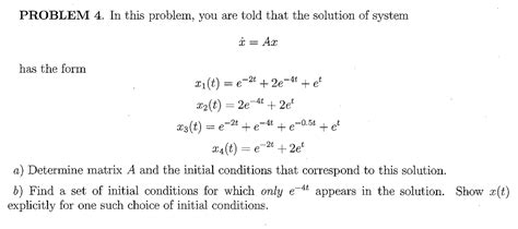 Solved PROBLEM In This Problem You Are Told That The Chegg Com