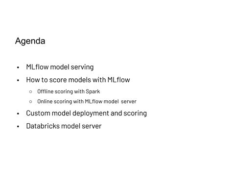 MLflow Model Serving PDF Cloud Computing Internet
