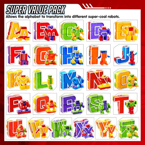 Joyin Alphabet Robots Toys Fo B07kknx21b