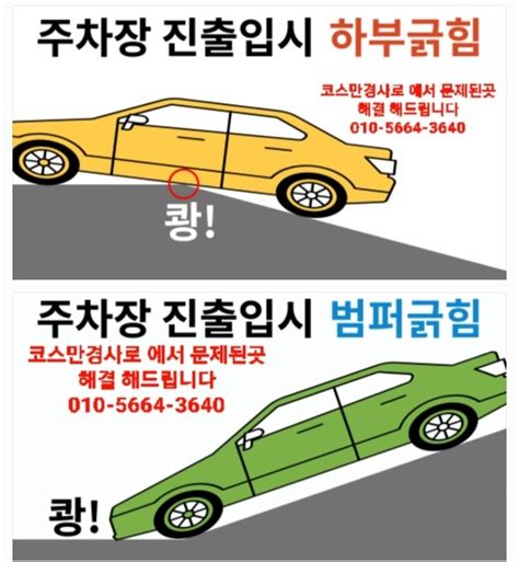 주차장 램프경사로 종단곡선 제원 산정 주차장 최대 종단경사 17···문제점 도출 및 종단곡선 제원 제시 차량진입판압착고무보강판 급경사로언덕형경사로주차장차량