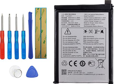 Amazon.com: Vvsialeek TLP030K7 Replacement Battery Compatible with ...