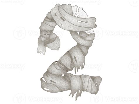 Number Counting In Watercolor For Halloween 13168955 Png