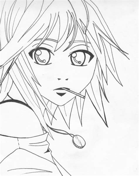 Mizore Shirayuki Lineart By Kaizoku No Yume On Deviantart