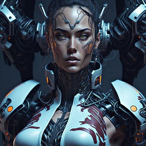Premium Ai Image Ai Generation Female Cyborg Images