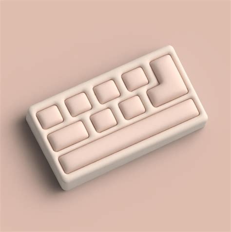 Premium Photo Keyboard Shortcut Small Minimal Style Blank 3d Render