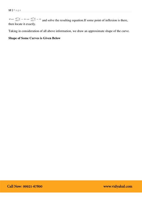 Class Th Math Application Of Integrals Formulas CBSE