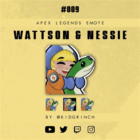 Wattson And Nessie Emote Apex Legends Etsy