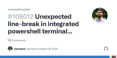 Unexpected Line Break In Integrated Powershell Terminal After Using Terminalclear Command