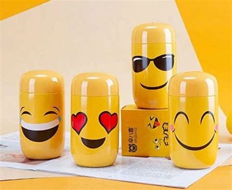 Stainless Steel Emoji Mini Vacuum Flask At Rs 304 Piece In Mumbai Id 2851635781055