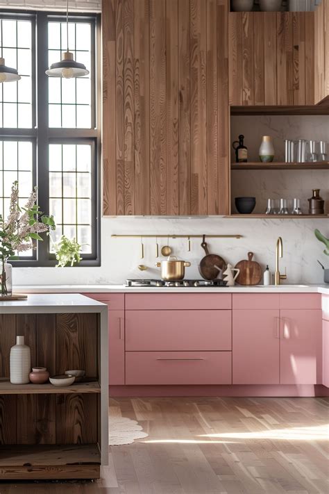40 Retro Pink Mid Century Modern Chic Kitchen Ideas Living Chic