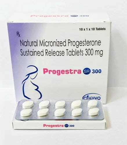Progesterone Tablets 300mg Packaging Type Box Packaging Size