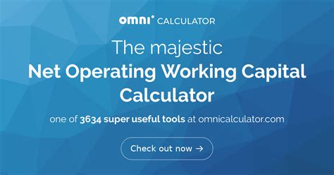 Net Operating Working Capital Calculator