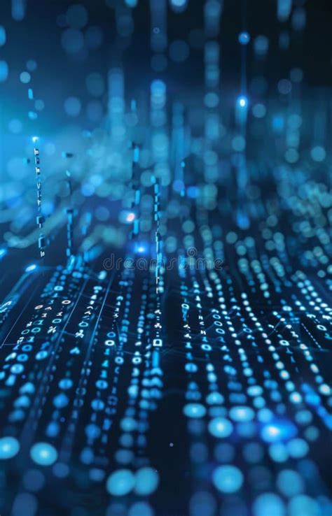 An Information Technology Background About It Abstract Blue Color Palette Stock Illustration