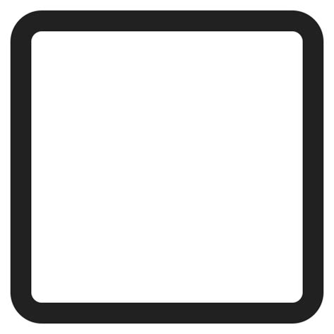 White Large Square Icon FluentUI Emoji Mono Iconpack Microsoft