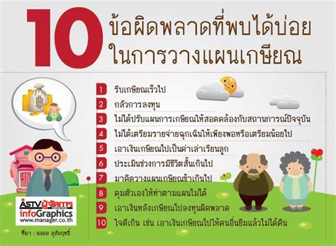 10 ข้อผิดพลาดที่พบได้บ่อยในการวางแผนเกษียณ