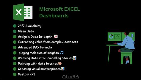 تحويل بياناتك لذهب تجاري باستخدام Excel Dashbaord خمسات