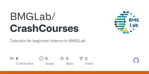 Github Bmglabcrashcourses Tutorials For Beginner Interns In Bmglab