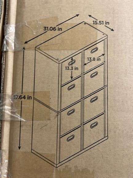 8 Cube Room Organizer In Box Earls Auction Company