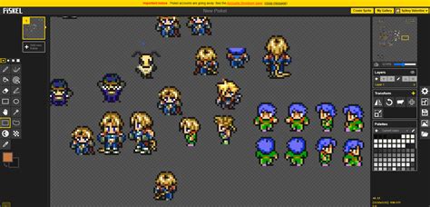 I Like Making Ff5 Styled Sprites So Im Making Zidane In This Style Wip Rfinalfantasy