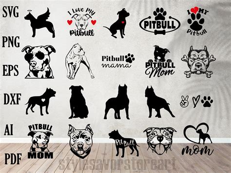 Pitbull Svg Dog Svg Pitbull Svg Bundle Dog Mom Svg Artofit