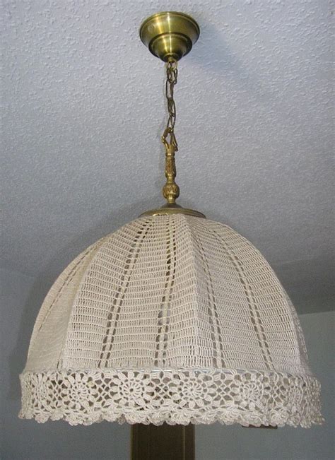lámparas de crochet Buscar con Google Вязаный крючком абажур Вязаный дом Абажур