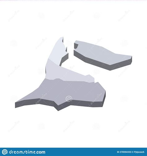 Brunei Political Map Of Administrative Divisions Cartoon Vector