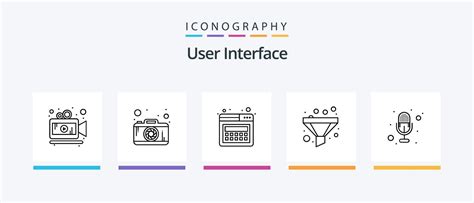 user interface line 5 icon pack including map message email creative icons design 19446016