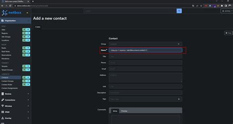 Stored Cross Site Scripting Vulnerability In Create Contacts Function
